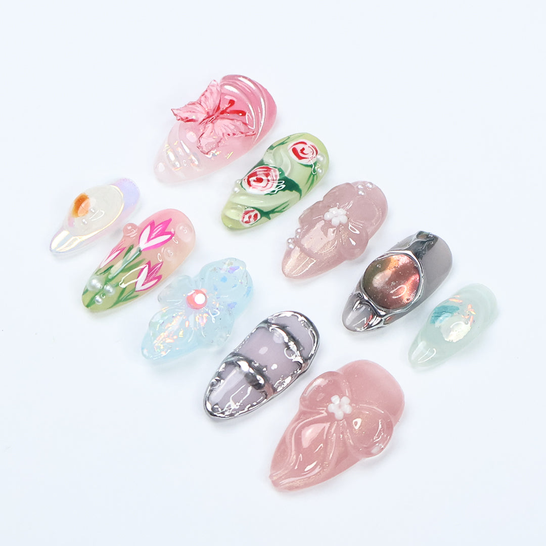 Premium Handmade Press On Nails – LILY NAILS ART